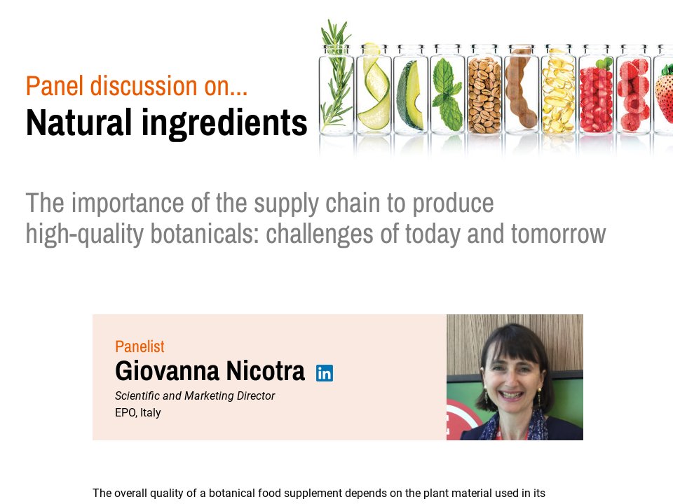 Panel discussion on Natural ingredients - EPO - AgroFOOD Industry Hi ...