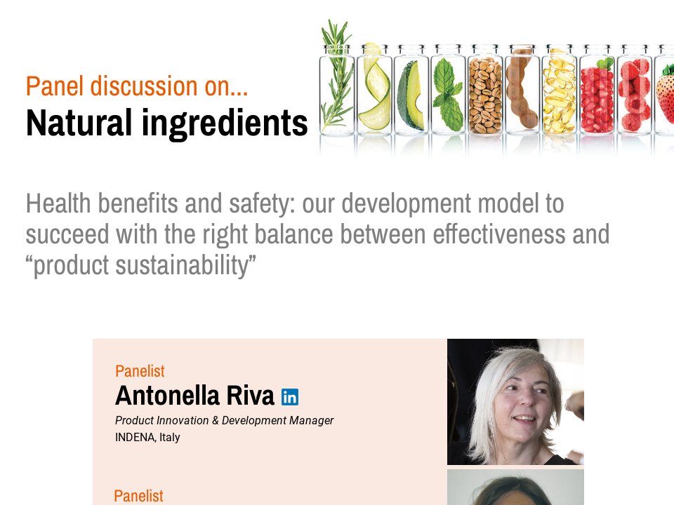 Panel discussion on Natural ingredients - INDENA - AgroFOOD Industry Hi ...