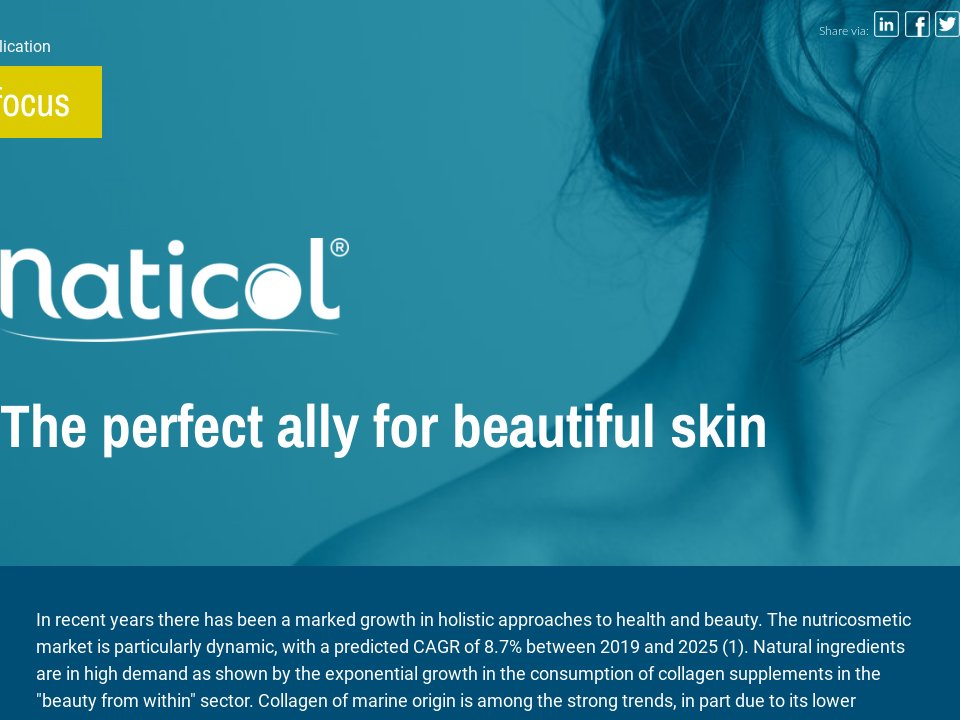 Product focus - Naticol®, The perfect ally for beautiful skin ...