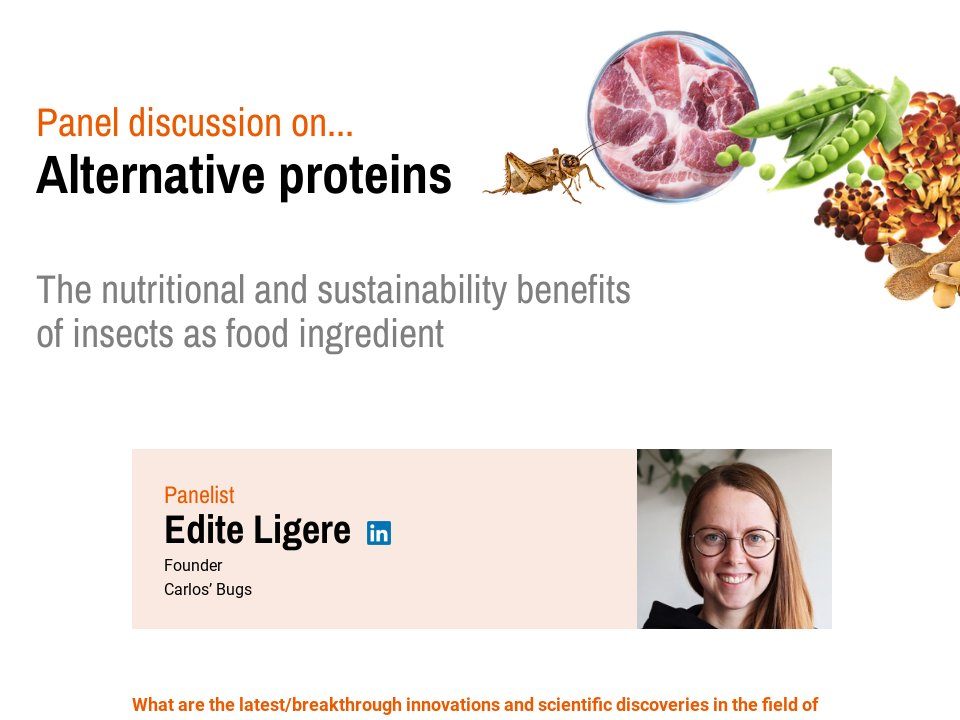 Panel discussion on Alternative proteins - Carlos’ Bugs - AgroFOOD ...
