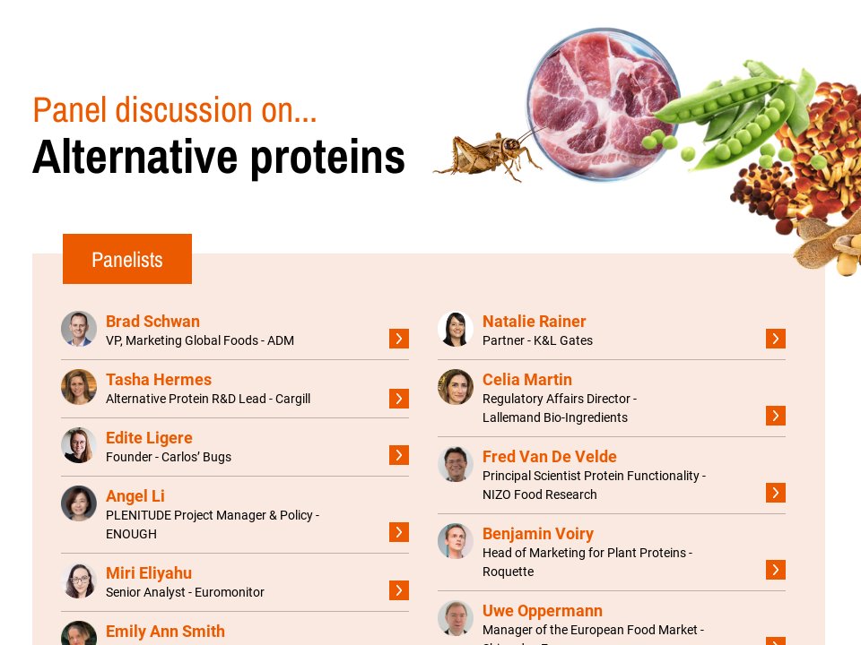 Panel discussion on Alternative proteins - Overview - AgroFOOD Industry ...
