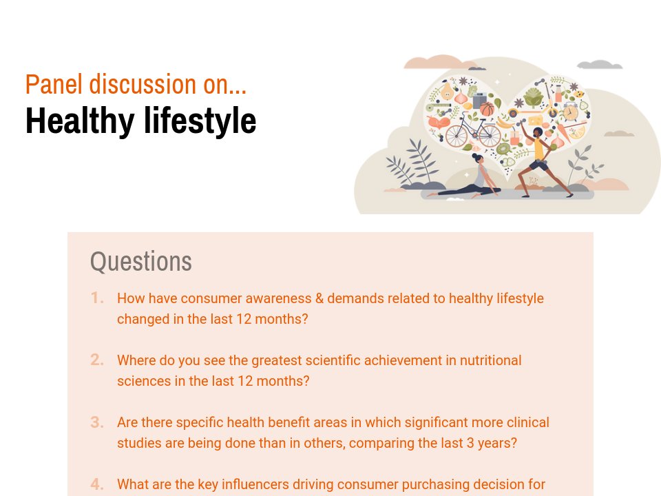 Panel discussion on Healthy lifestyle - Questions - AgroFOOD Industry ...