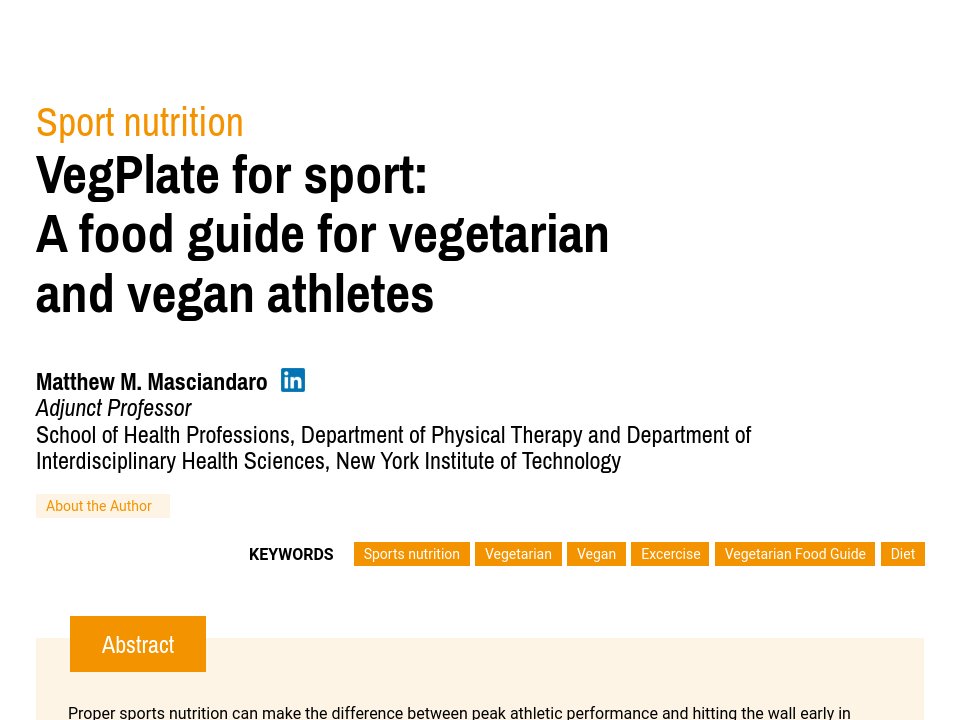 SPORT NUTRITION - Navigating the complex regulatory framework of sports ...