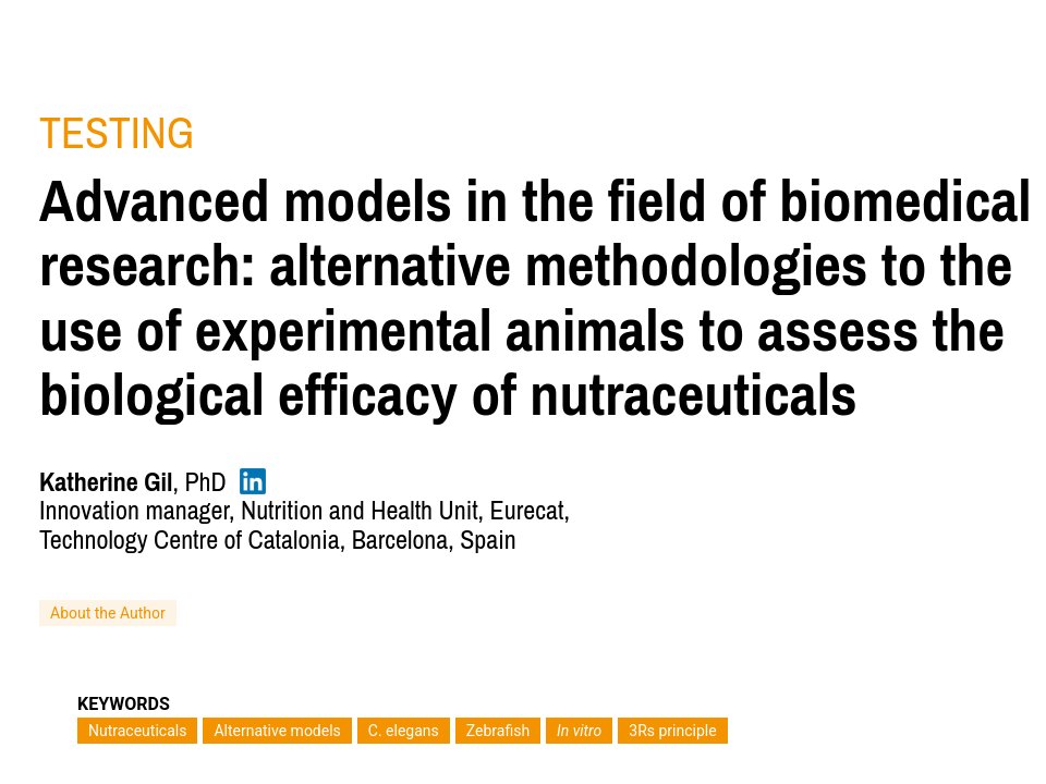 TESTING - Advanced models in the field of biomedical research ...