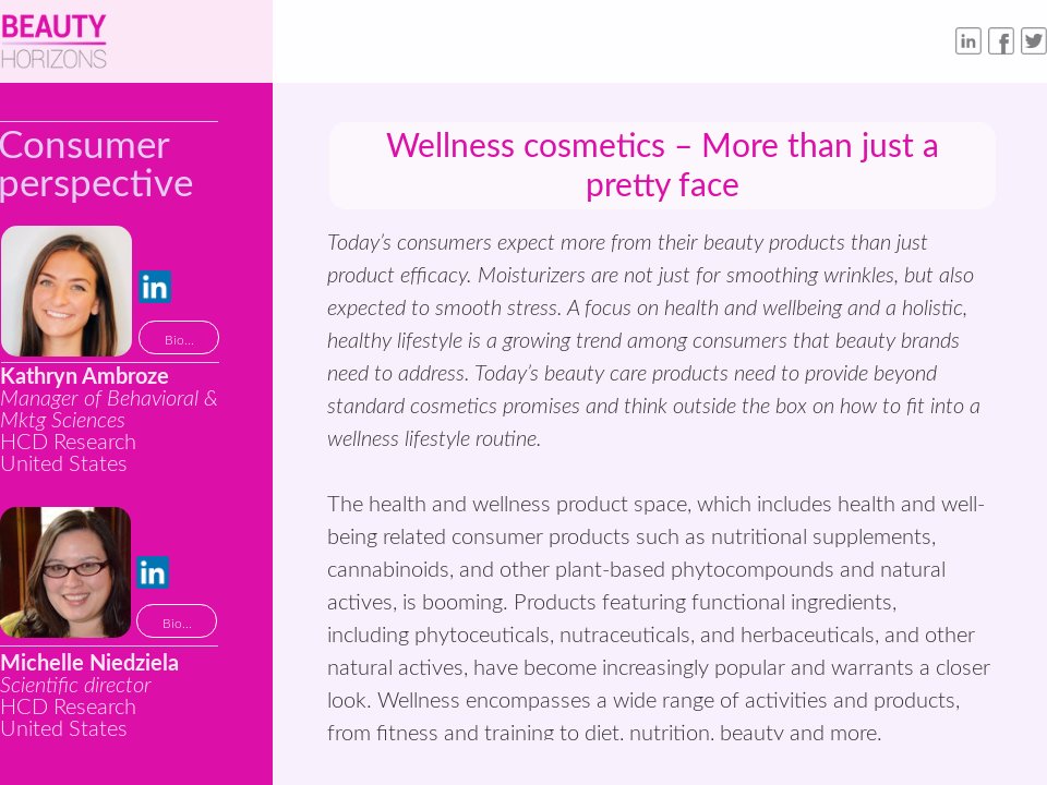 COLUMN: Consumer perspective - BEAUTY HORIZONS 1 2021 WW