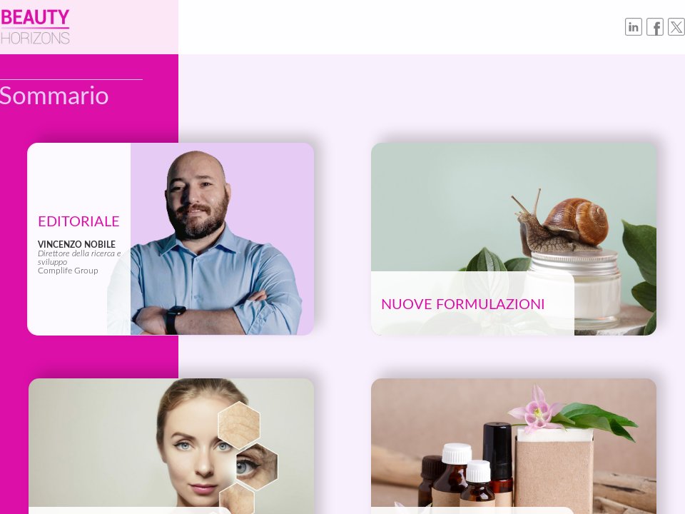 Sommario - BEAUTY HORIZONS 1 2024 ITA