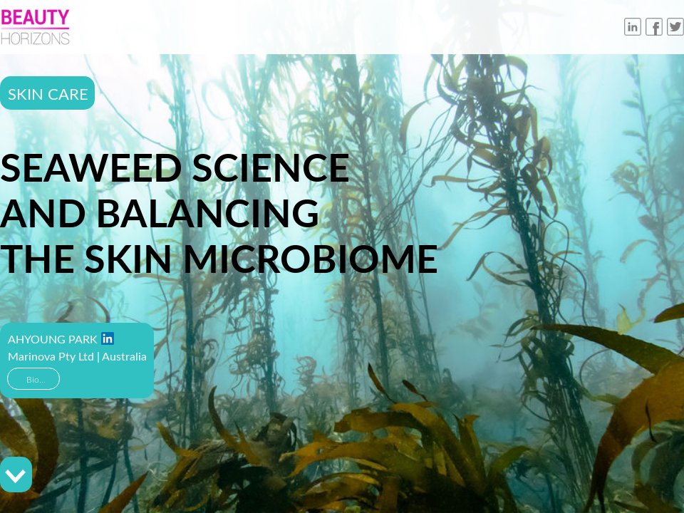 Seaweed science and balancing the skin microbiome - BEAUTY HORIZONS 2 ...
