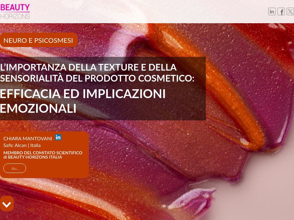 L’importanza della texture e della sensorialità del prodotto cosmetico: efficacia ed ...