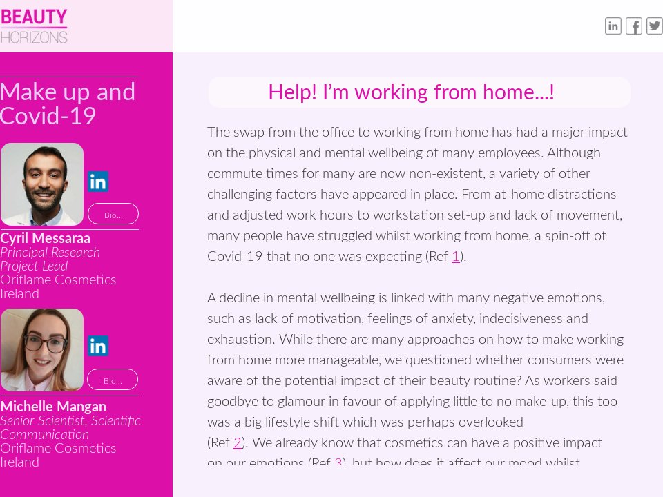 ISO 16128 series of standards: Cosmed review - BEAUTY HORIZONS 3 2021 WW