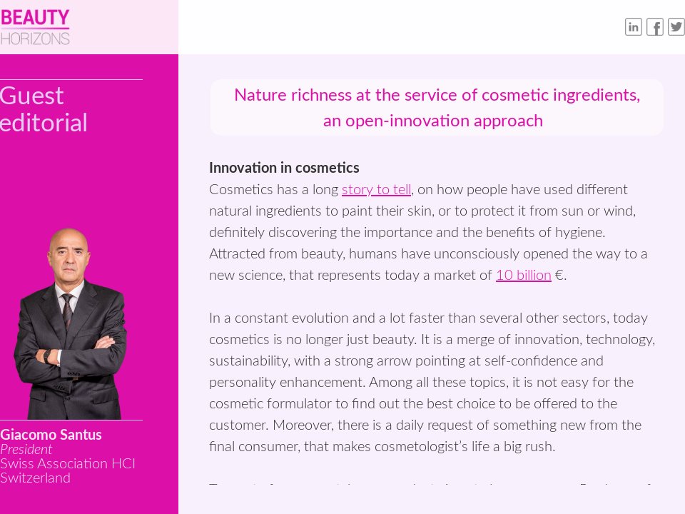 ISO 16128 series of standards: Cosmed review - BEAUTY HORIZONS 3 2021 WW