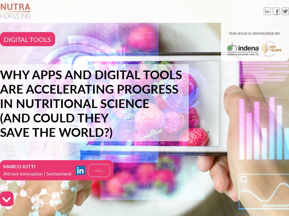 Why APPs and digital tools are accelerating progress in nutritional ...