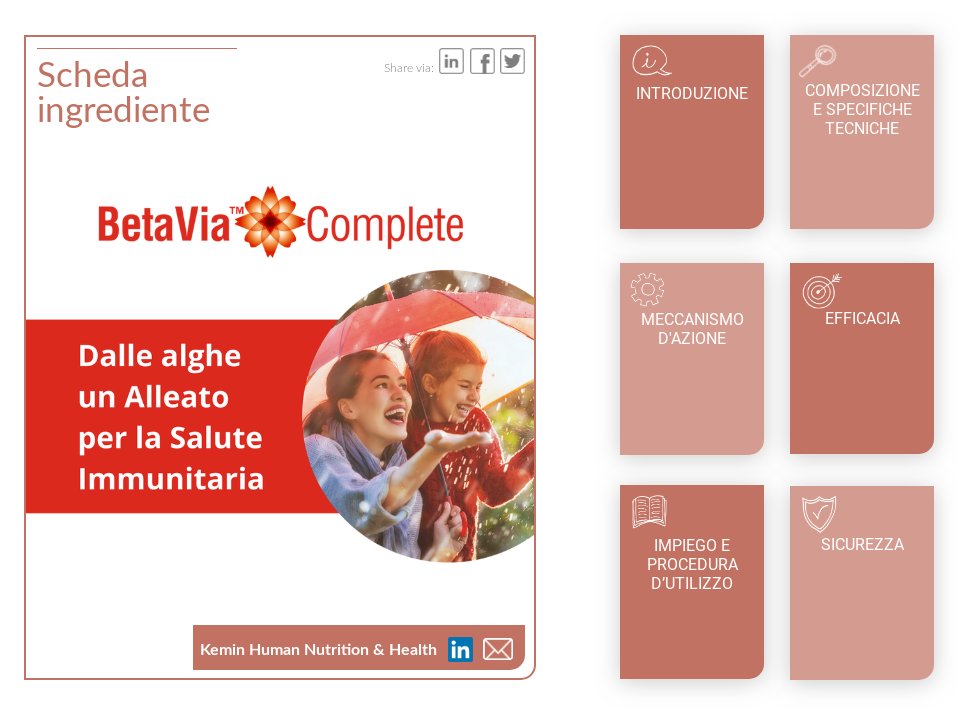 Scheda ingrediente: BetaVia™ Complete - NUTRA HORIZONS 3 2021 ITA