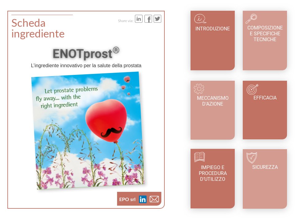 EPO srl - ENOTprost® - Scheda ingrediente - NUTRA HORIZONS 4 2022 ITA