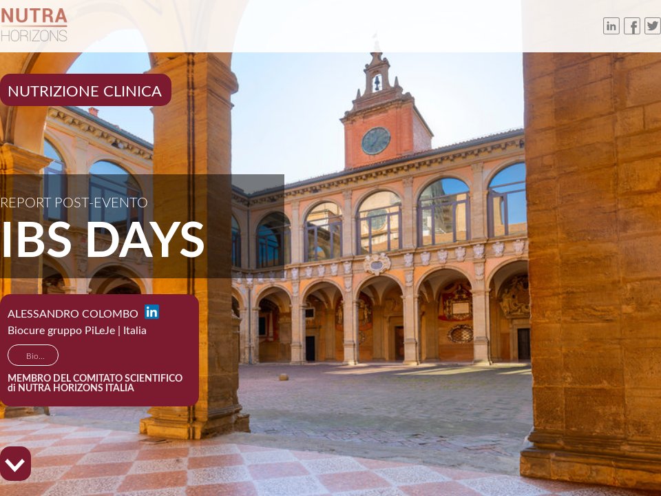 IBS DAYS 2022 - Report post-evento - NUTRA HORIZONS 4 2022 ITA