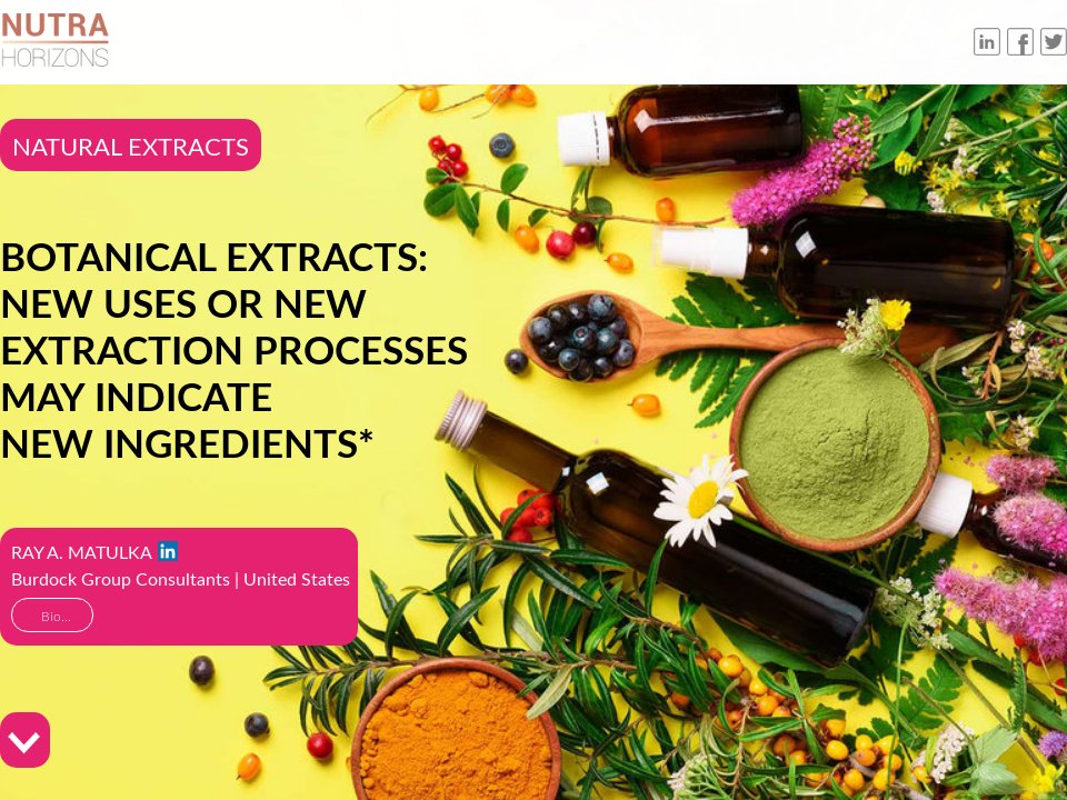 Botanical extracts: new uses or new extraction processes may indicate ...